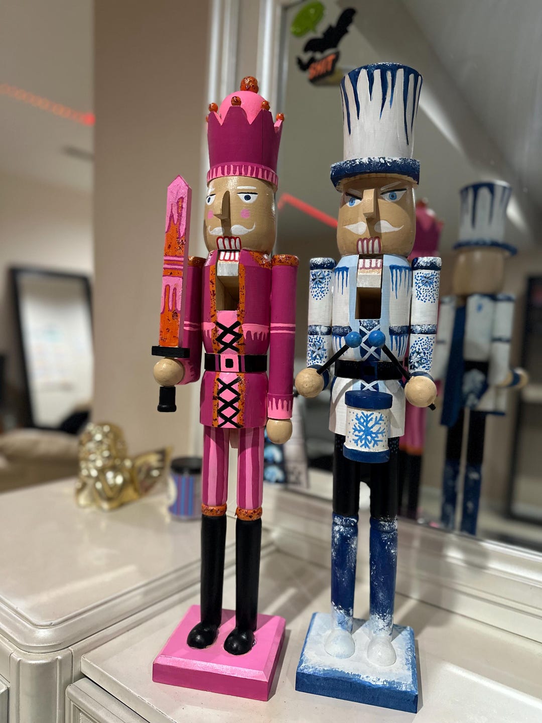 Hand-painted Nutcrackers “mr. Winter” & “gumdrop” | One-of-a-kind ...