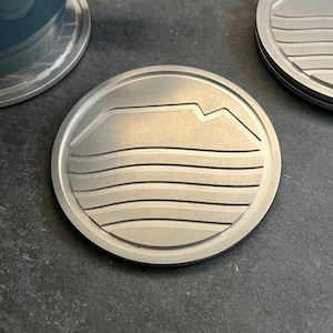 Metal Drink Coaster Glacier - Customizable - Etsy