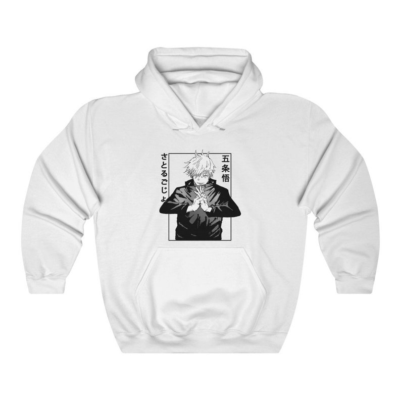Satoru Gojo Hand Signs Unisex Hoodie Jujutsu Kaisen Gojo Etsy