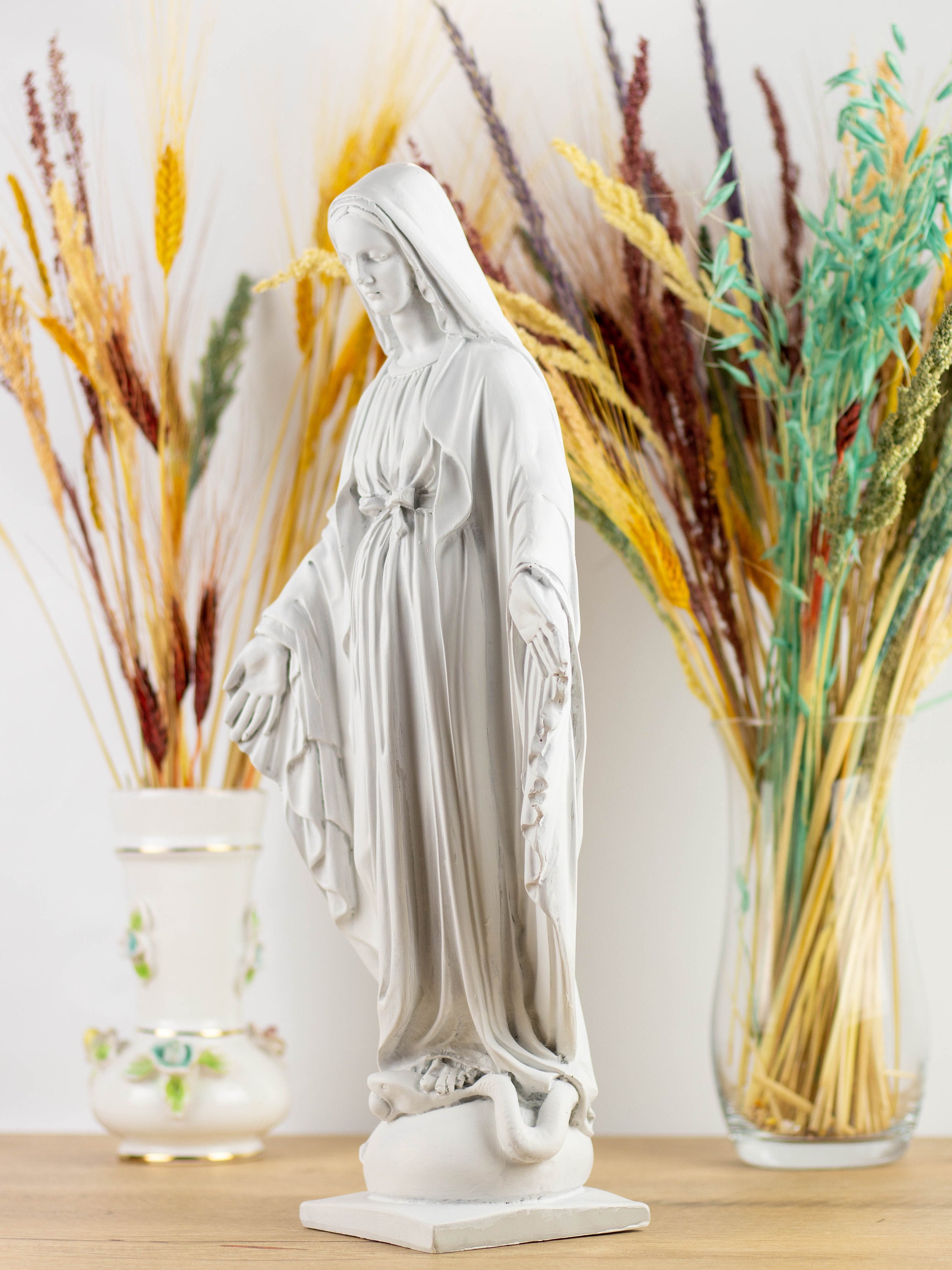 Virgin Mary Statue,the Virgin Lady Sculpture,catholic Gifts for Women ...