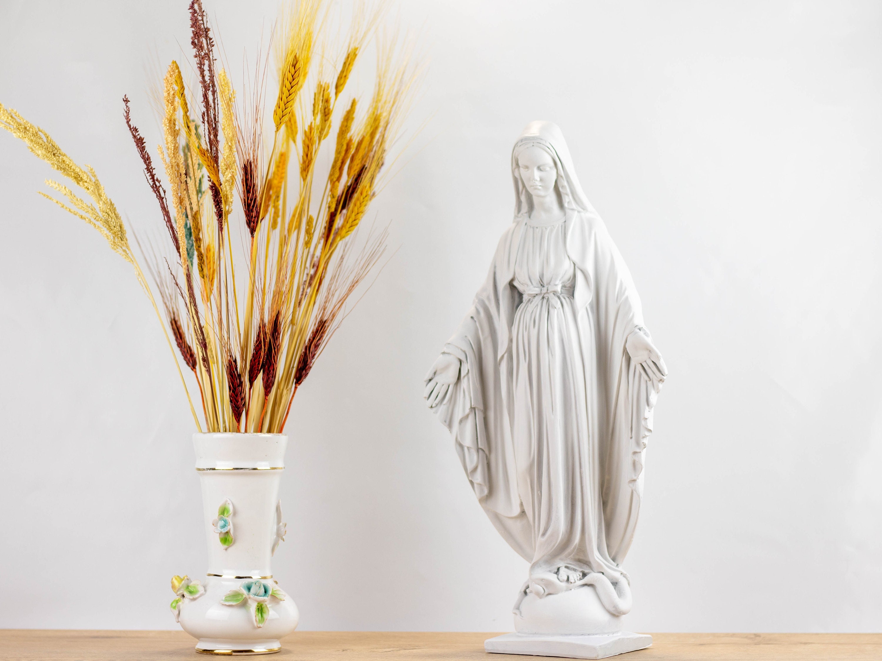 Virgin Mary Statue,the Virgin Lady Sculpture,catholic Gifts for Women ...