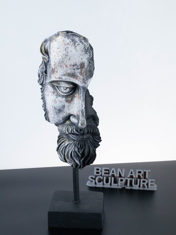 Poseidon Statue 14 Black Gray Greek Statue Ancient - Etsy