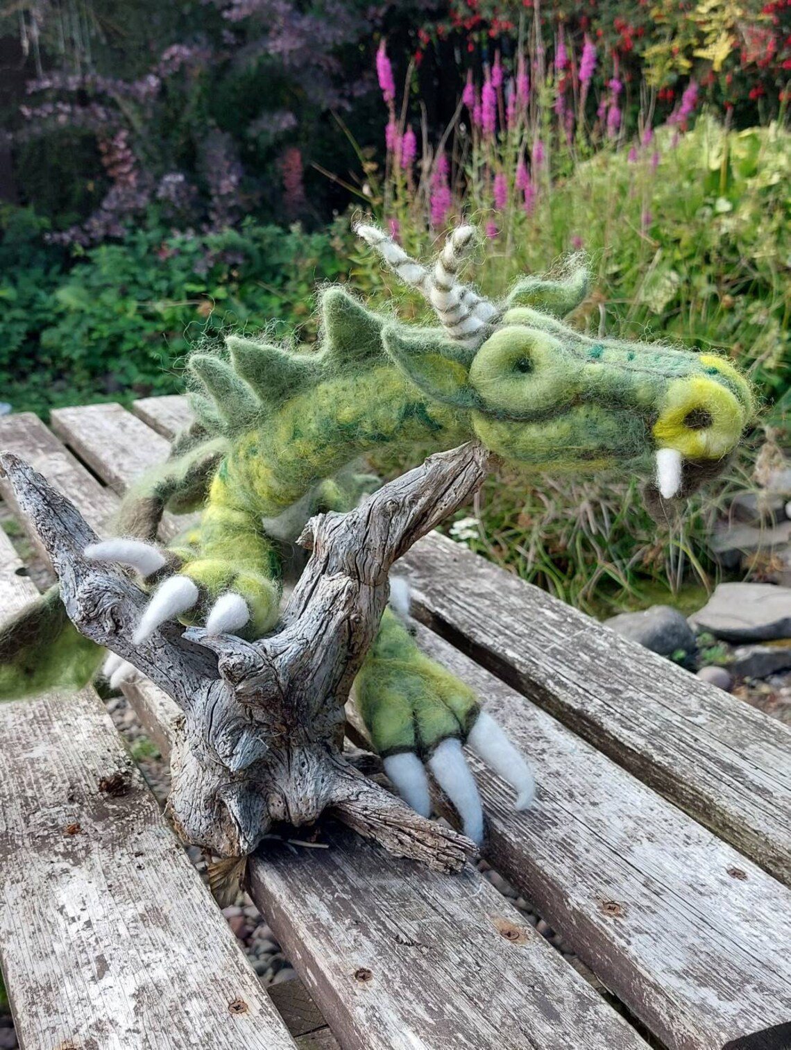 Erathius the Keeper of the Earth - Felted Dragon - Etsy