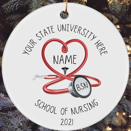 Bsn Graduation Gifts Nursing School Grad Ornament for Nurse - Etsy
