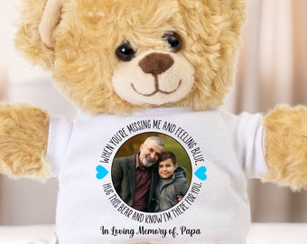 Memory Bear, Sympathy Bear, Memorial Bear, Loss of Father, Kids ...
