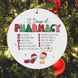 Christmas Pharmacy Gifts, Pharmacy Ornament, Pharmacy Gift, Pharmacy ...