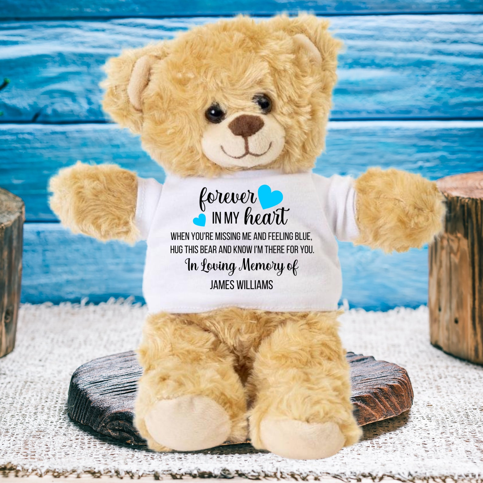 Memory Bear Loss of Father Memorial Bear Kids Sympathy - Etsy
