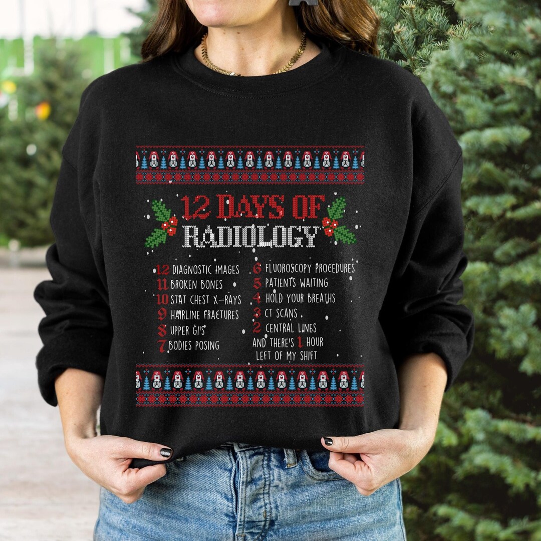 Xray Tech Gifts, Rad Tech Christmas Sweatshirt, Radiology Shirt ...