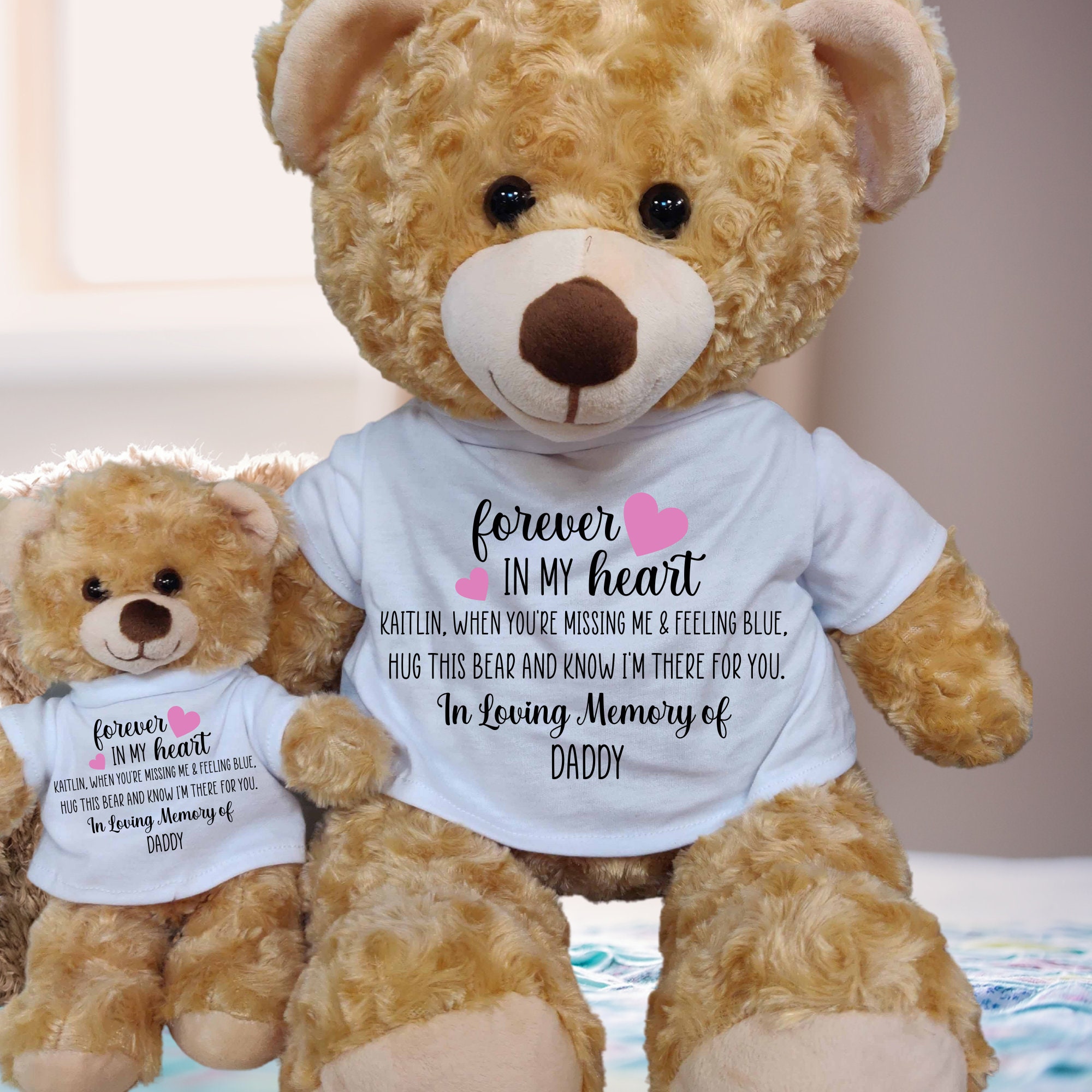 Memory Bear Loss of Father Memorial Bear Kids Sympathy - Etsy