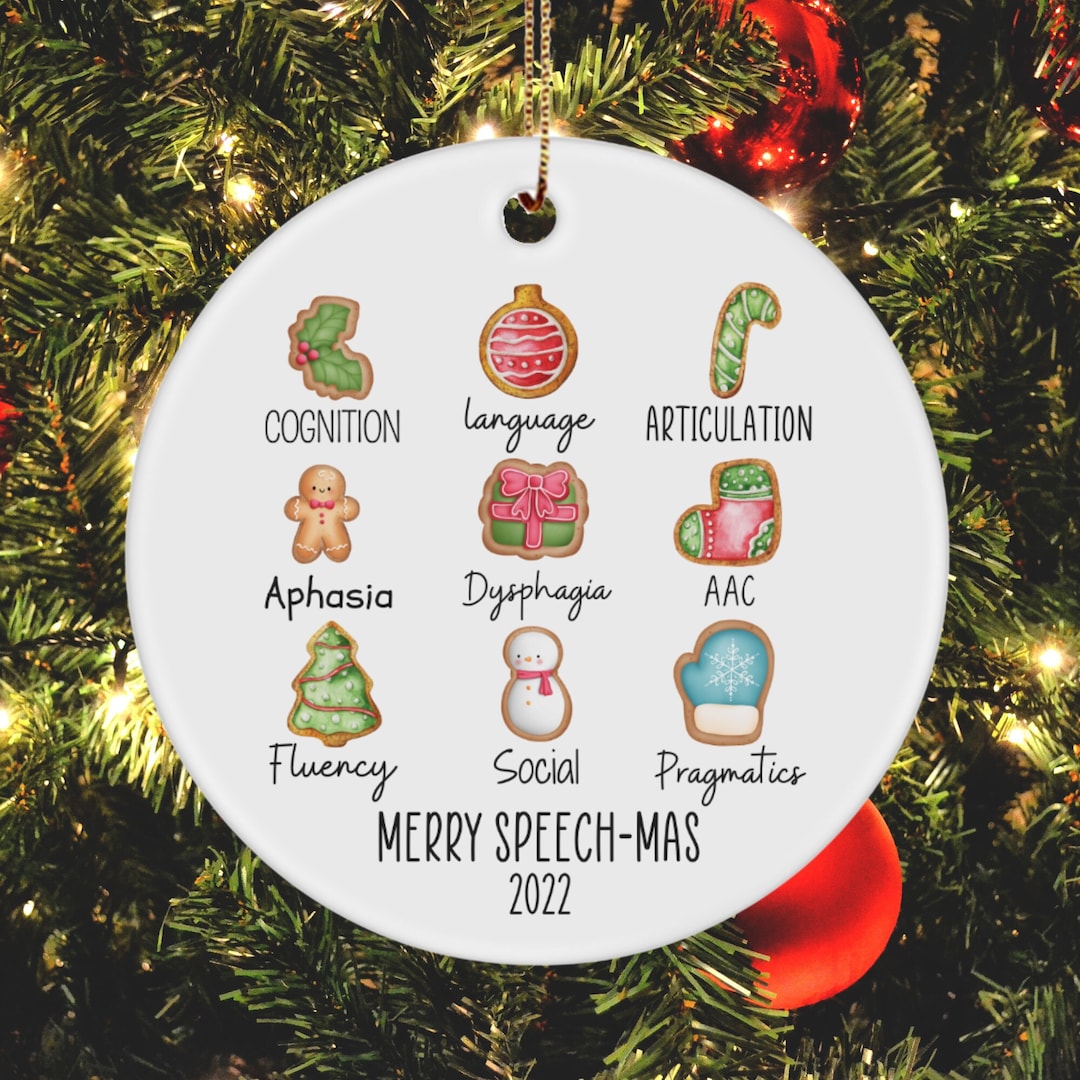 Christmas Speech Therapy Speech Language Pathologist Slp - Etsy
