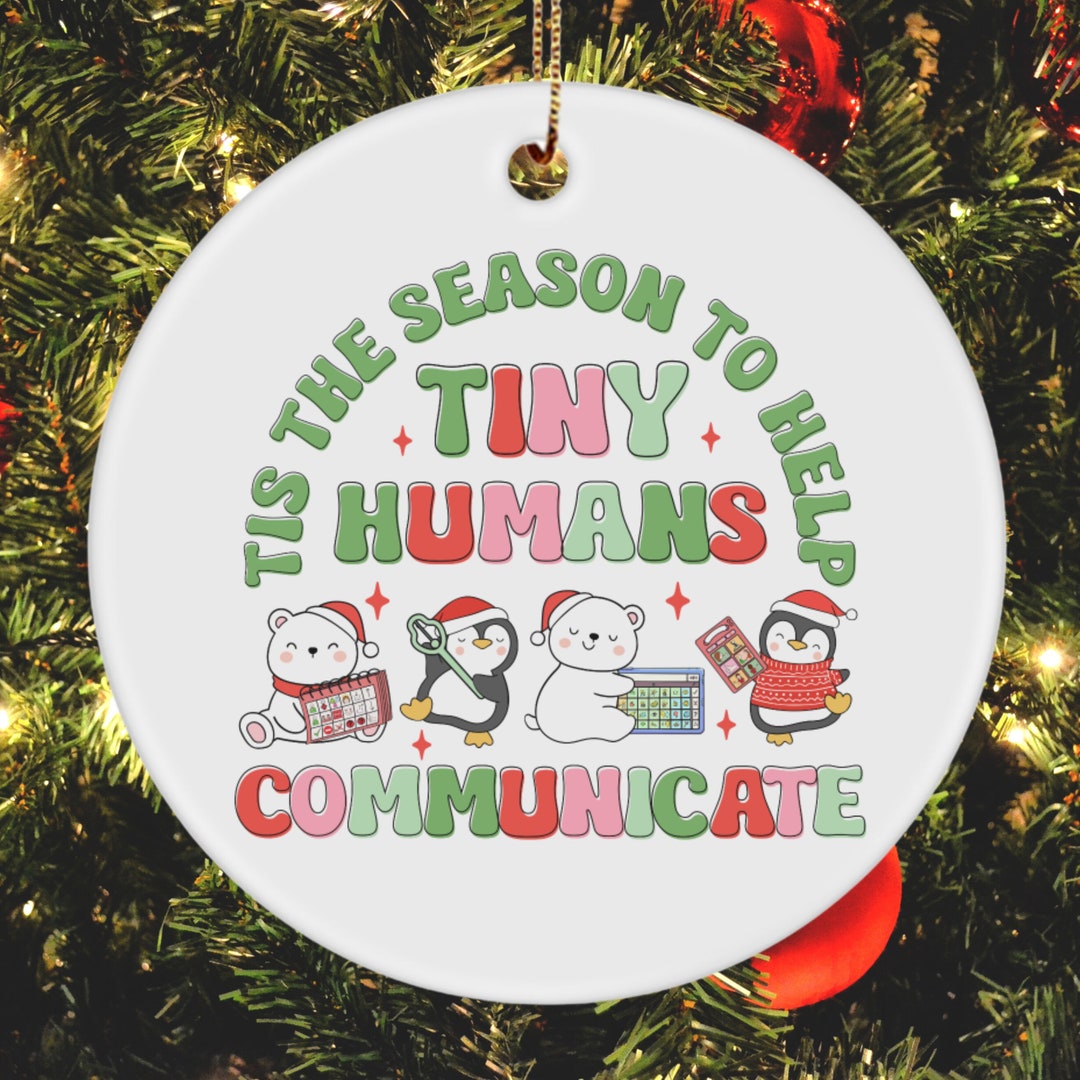 Christmas Speech Therapy, Speech Language Pathologist, Slp Ornament ...