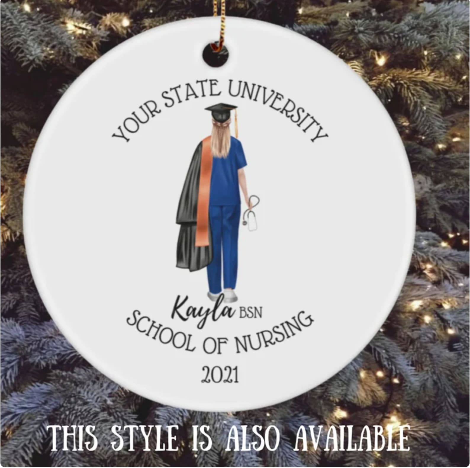 Bsn Graduation Gifts Nursing School Grad Ornament for Nurse - Etsy
