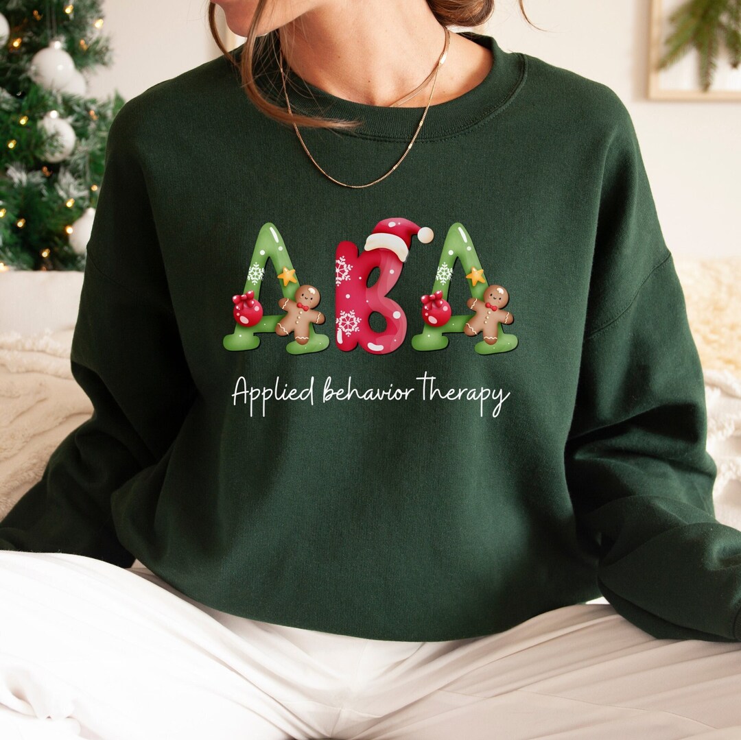 Christmas Aba Shirts, Aba Therapy Sweatshirt, Rbt Shirts, BCBA Shirt ...