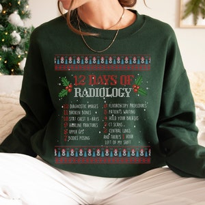 Christmas Radiology Sweatshirt, Radiologist Gifts, Xray Tech, Rad Tech ...