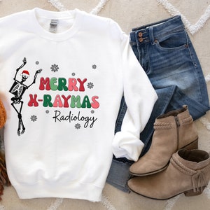Christmas Radiology Sweatshirt, Radiologist Gifts, Xray Tech, Rad Tech ...