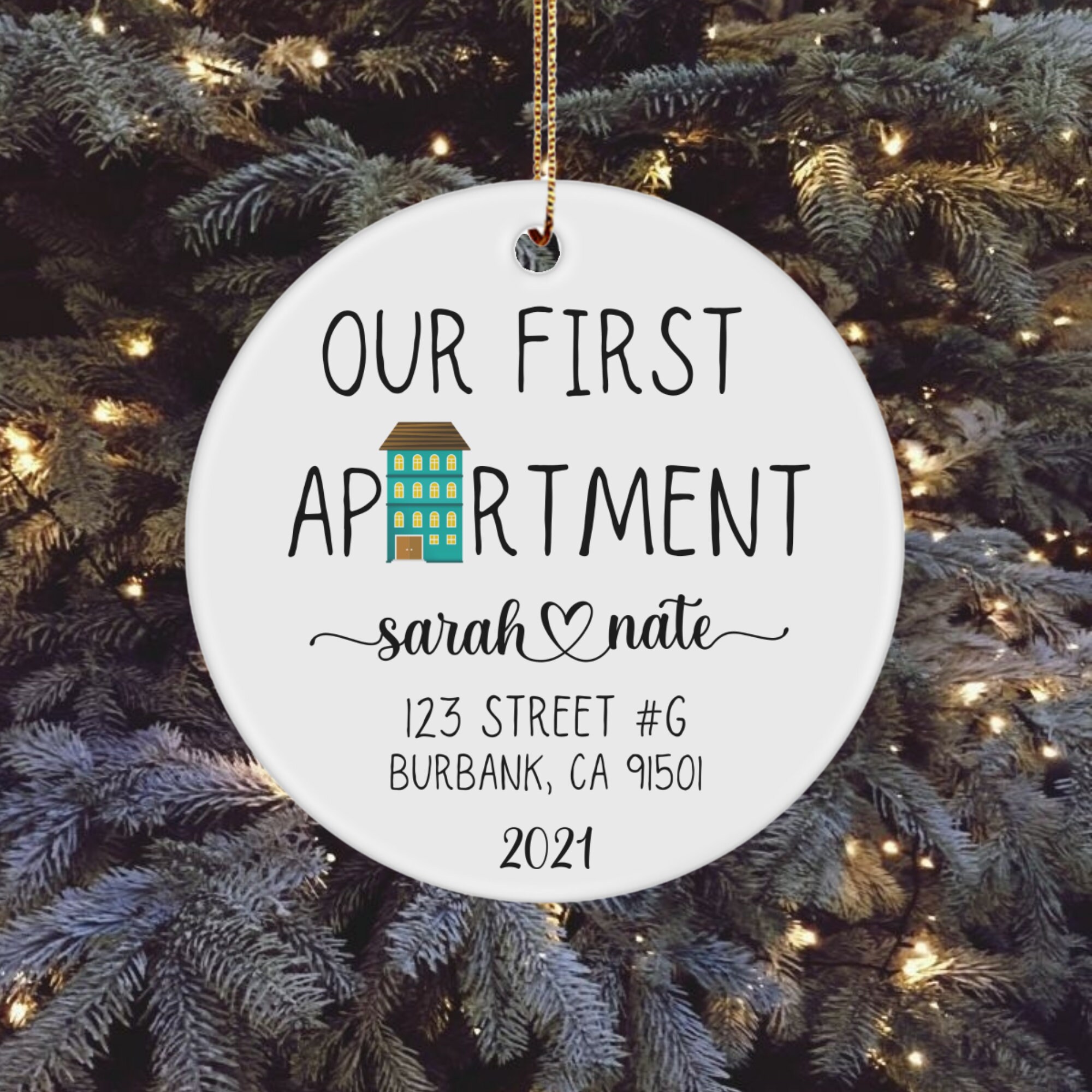 Our First Apartment Ornament 2021 Our First Apartment - Etsy
