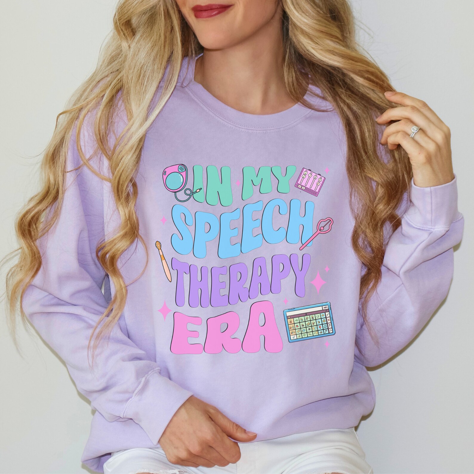 Speech Therapy, Speech Language Pathologist, Slp Sweatshirt, Aac Shirt ...