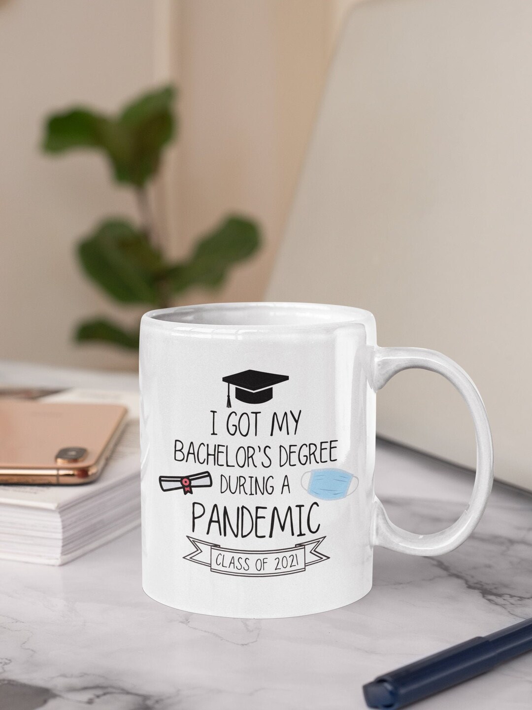 Bachelors Degree Graduation Gifts Pandemic Graduation Mug - Etsy