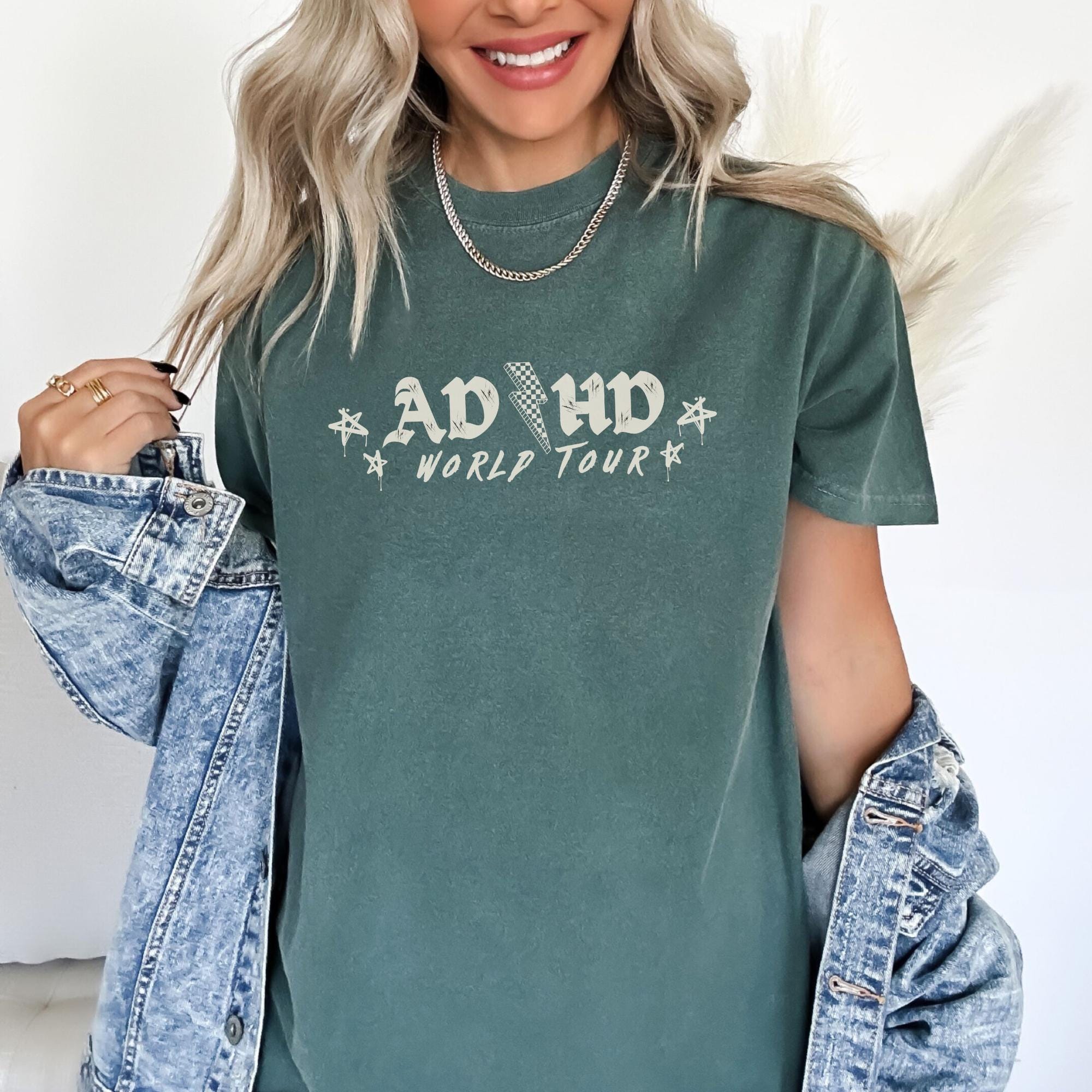ADHD Shirt, ADHD Band Tee, Adhd Gifts, Neurodiversity Shirt, Neurospicy ...
