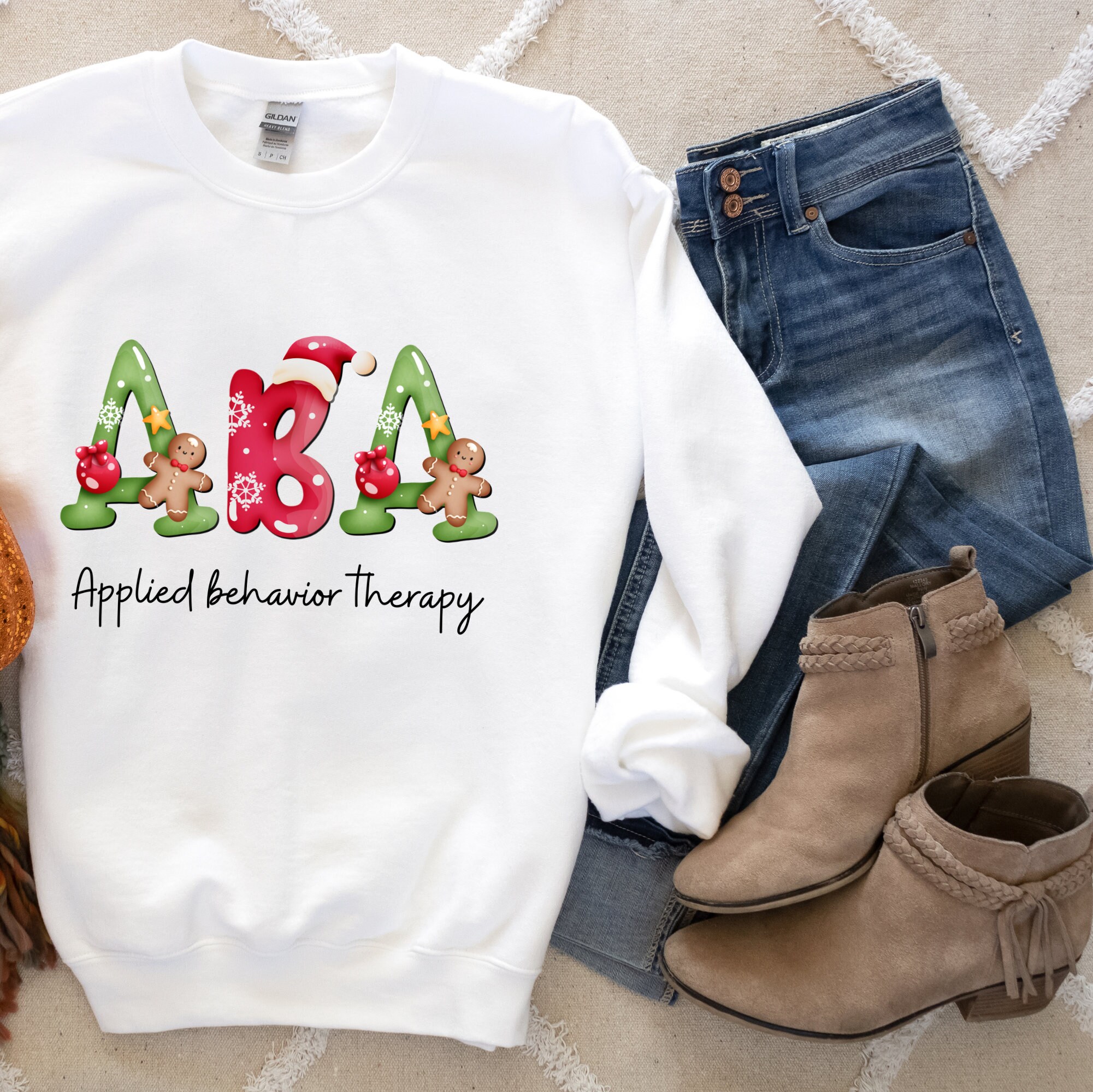 Christmas Aba Shirts, Aba Therapy Sweatshirt, Rbt Shirts, BCBA Shirt ...