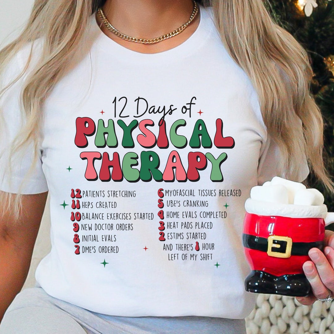 Christmas Physical Therapist Shirt, Physical Therapy, PT Christmas ...
