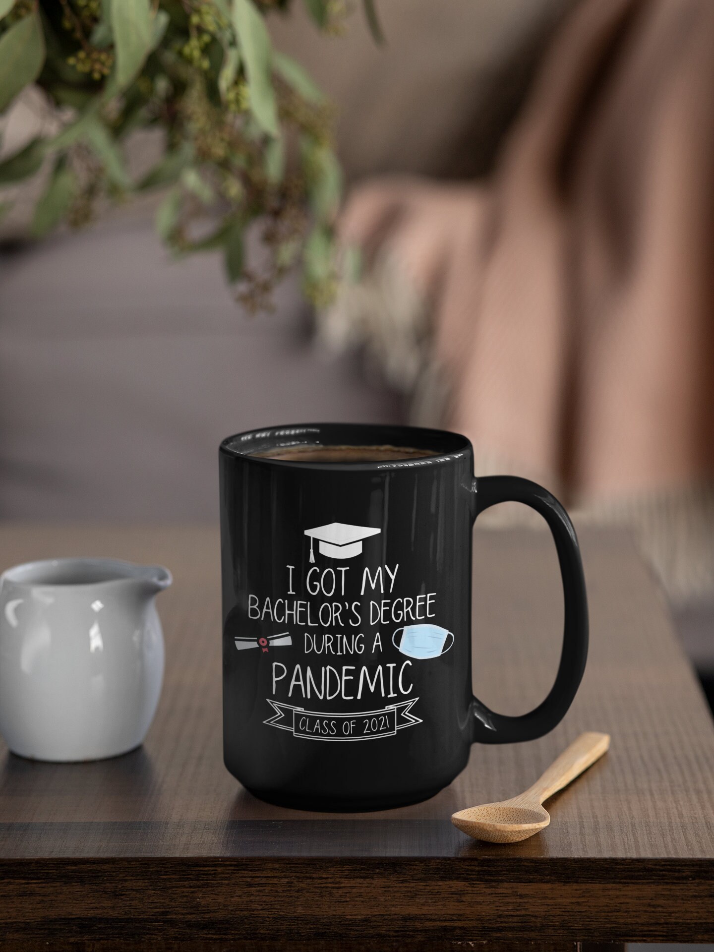 Bachelors Degree Graduation Gifts Pandemic Graduation Mug | Etsy