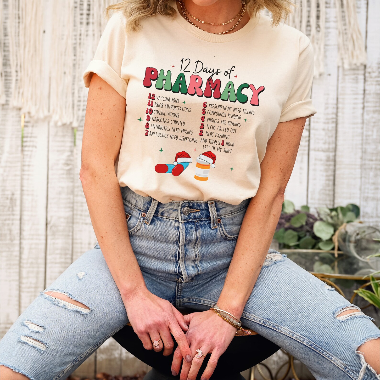Pharmacy Gift, Christmas Pharmacy Shirt, Pharmacy Tech, Pharmacy ...
