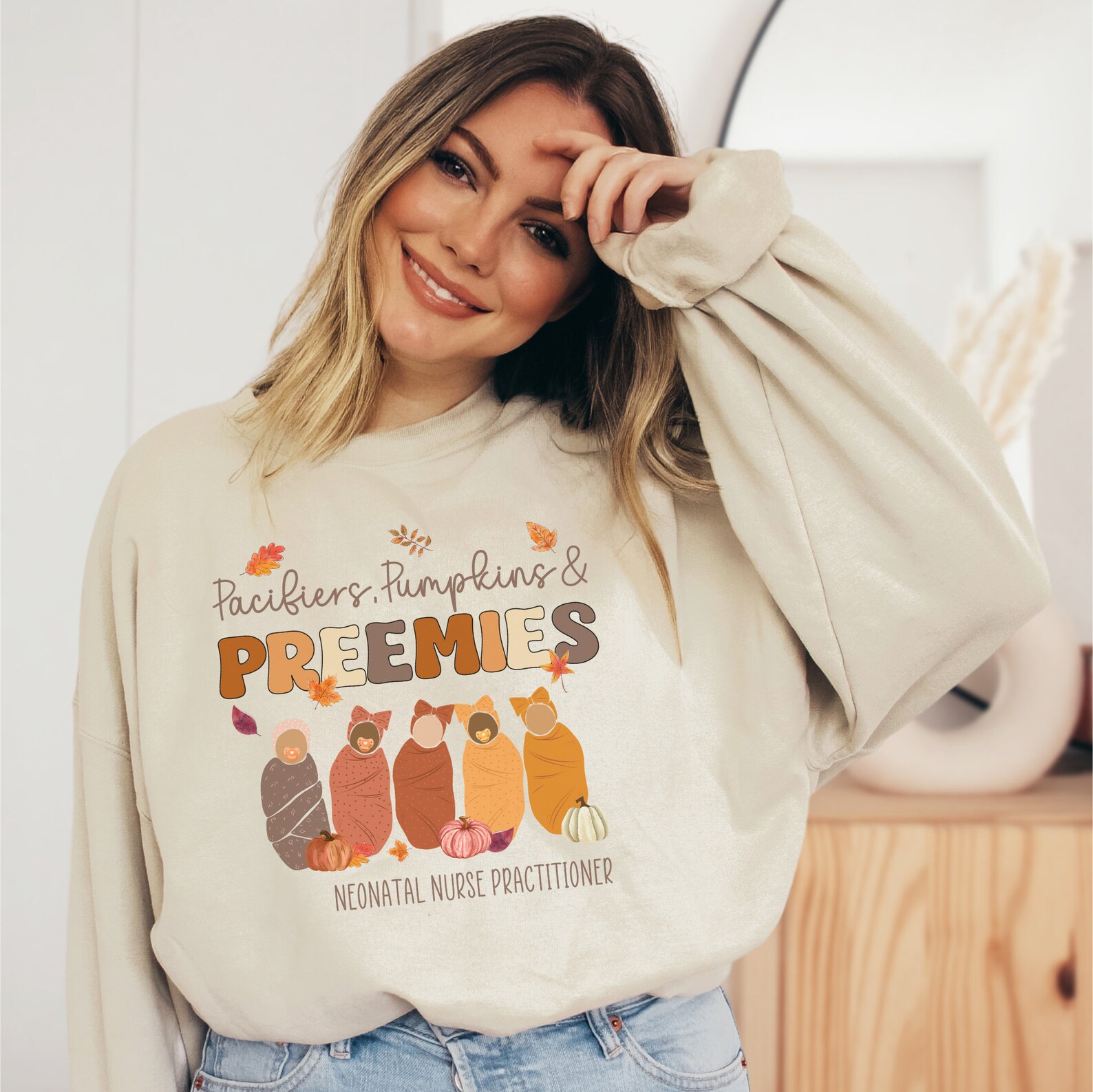 Fall Neonatal Nurse Practitioner Sweatshirt, Nicu Nurse Shirt ...