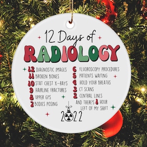 Christmas Xray Tech Gifts Radiology Ornament Radiology Gift - Etsy