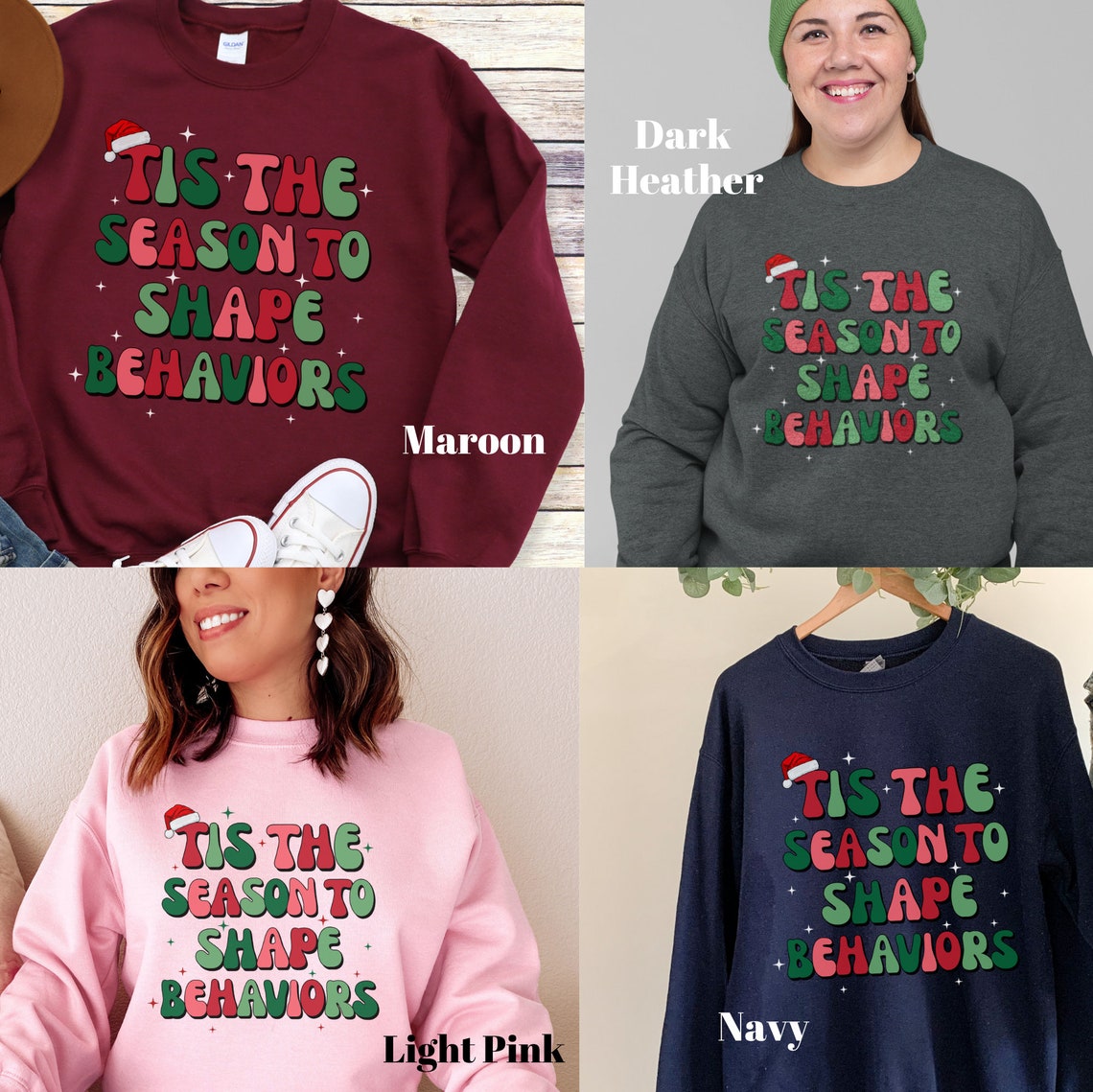 Christmas Aba Shirts, Aba Shirt, Rbt Shirts, BCBA Shirt, Behavior ...