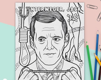 Downloadable BLOODY ALPHABET: Scariest Serial Killers Coloring Book. A ...