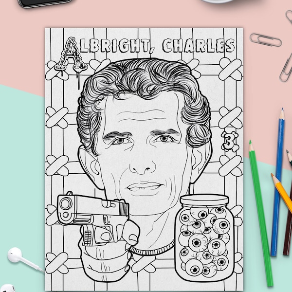 Bloody Alphabet Coloring Pages - Etsy