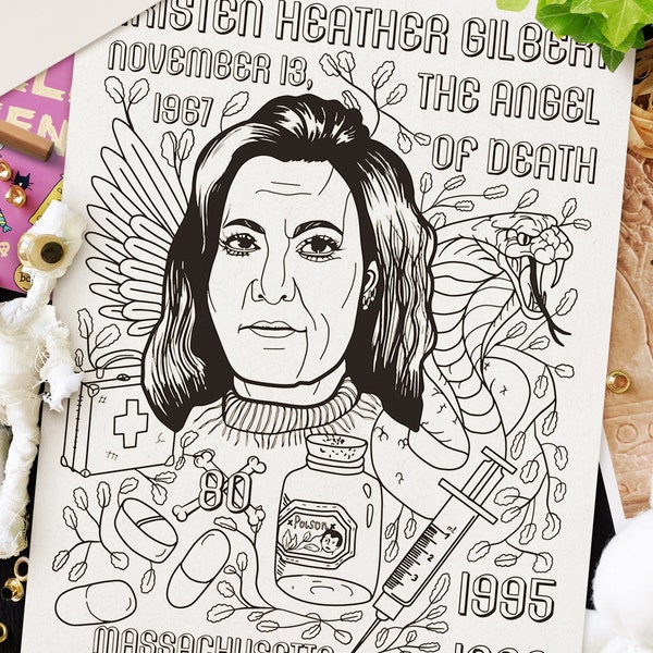 Serial Killer Coloring Pages - Etsy