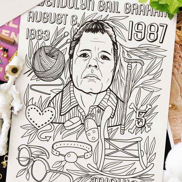 Gwendolyn Coloring Page - Etsy