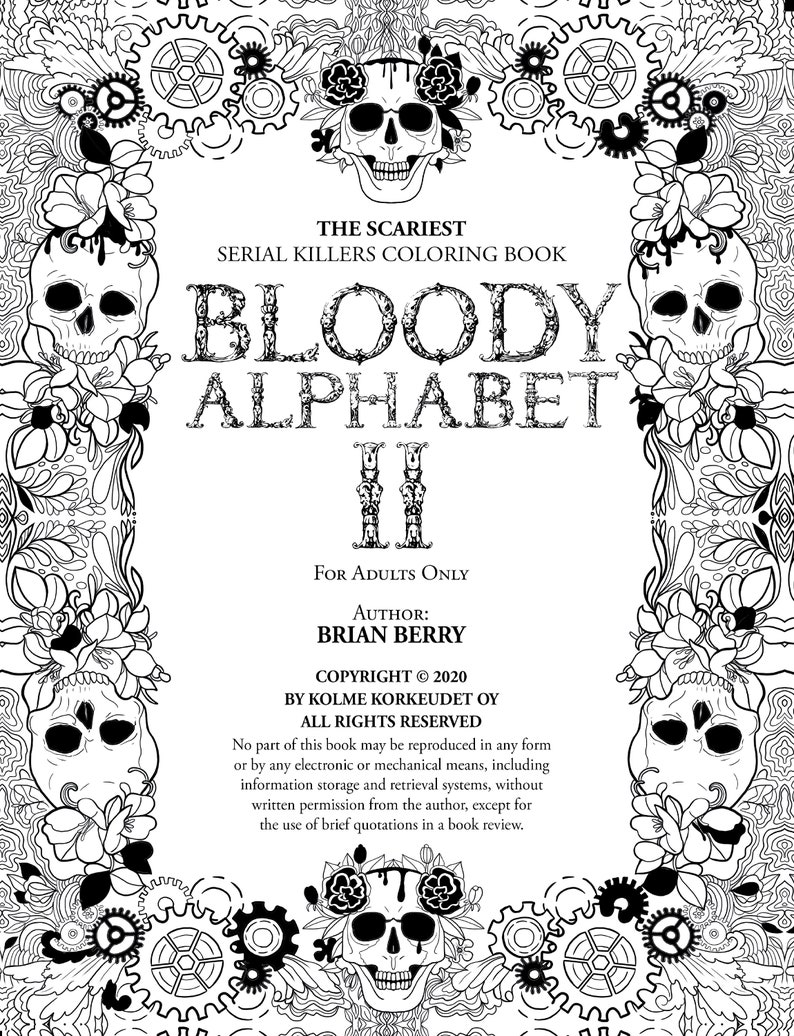 Donald Leroy Evans Downloadable BLOODY ALPHABET: the Scariest - Etsy