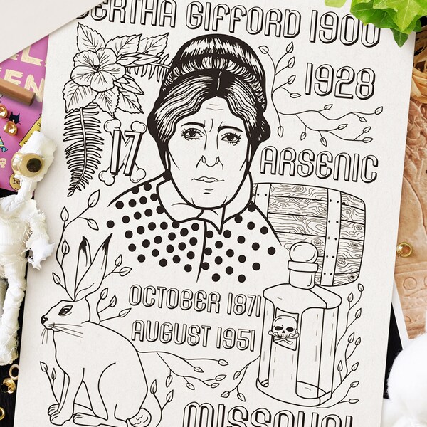 Serial Killer Coloring Pages - Etsy