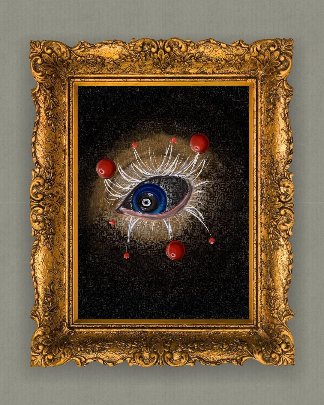 Whimsical Clown Eye 4"x6" Glossy Photo and 8.5"x11" Archival Matte ...