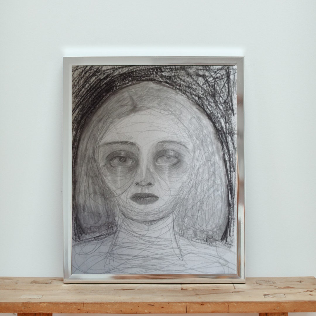 Disaster Original Drawing With Charcoal - Etsy