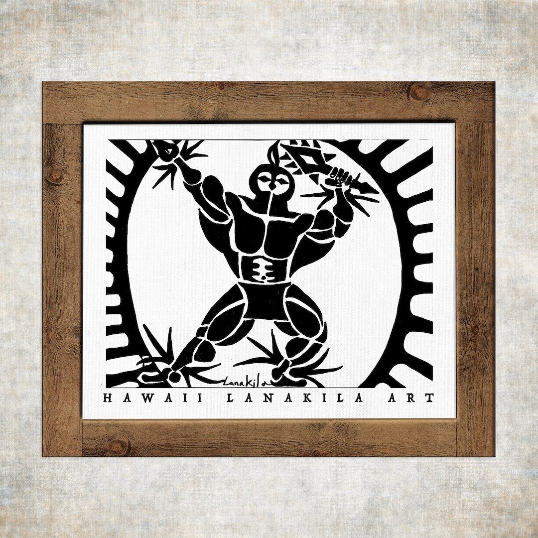 Hula Kahiko Poster by Artist Lanakila 808 HLA LLC - Etsy