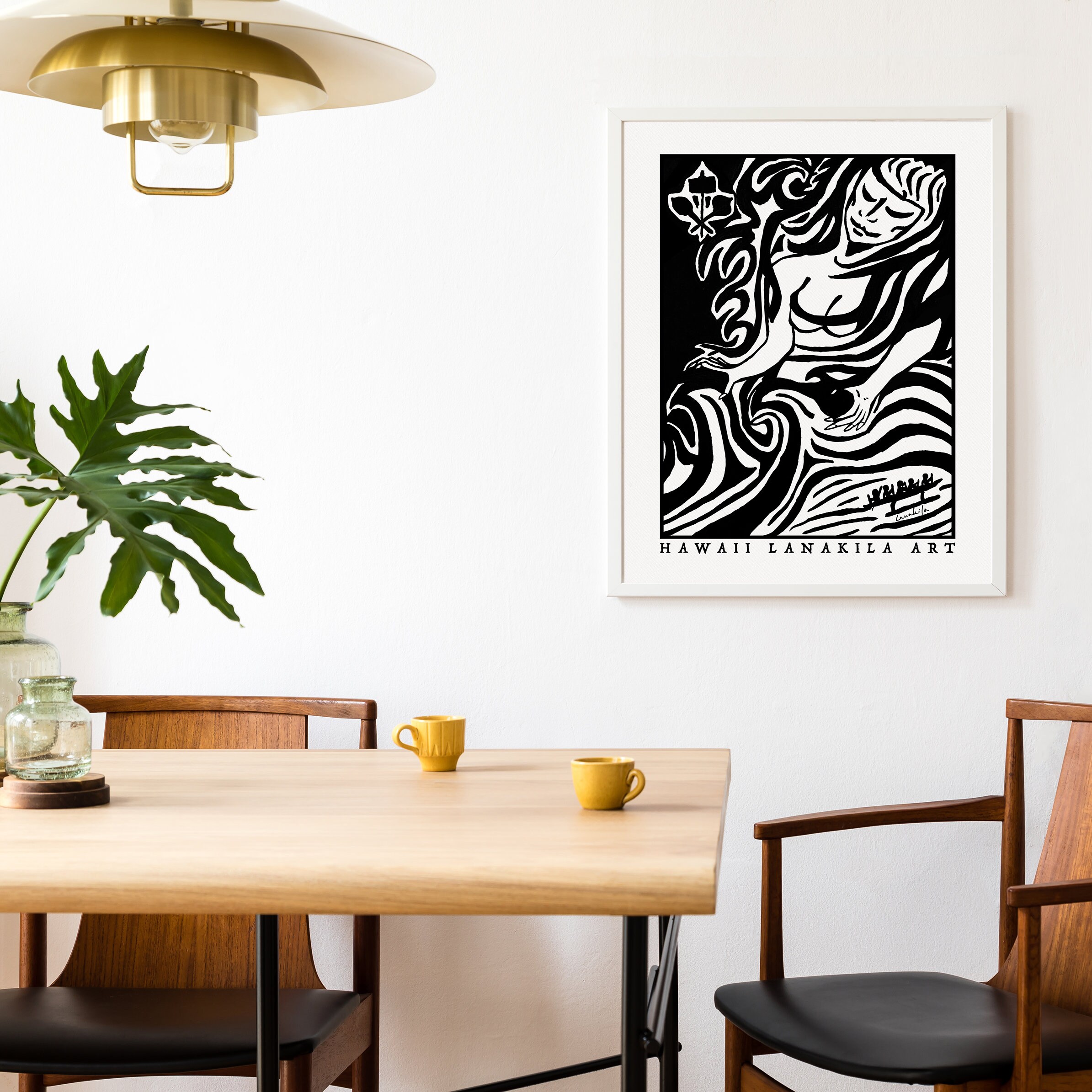 Godess Namaka Poster, Hand Drawn by Artist Lanakila 808 HLA LLC - Etsy