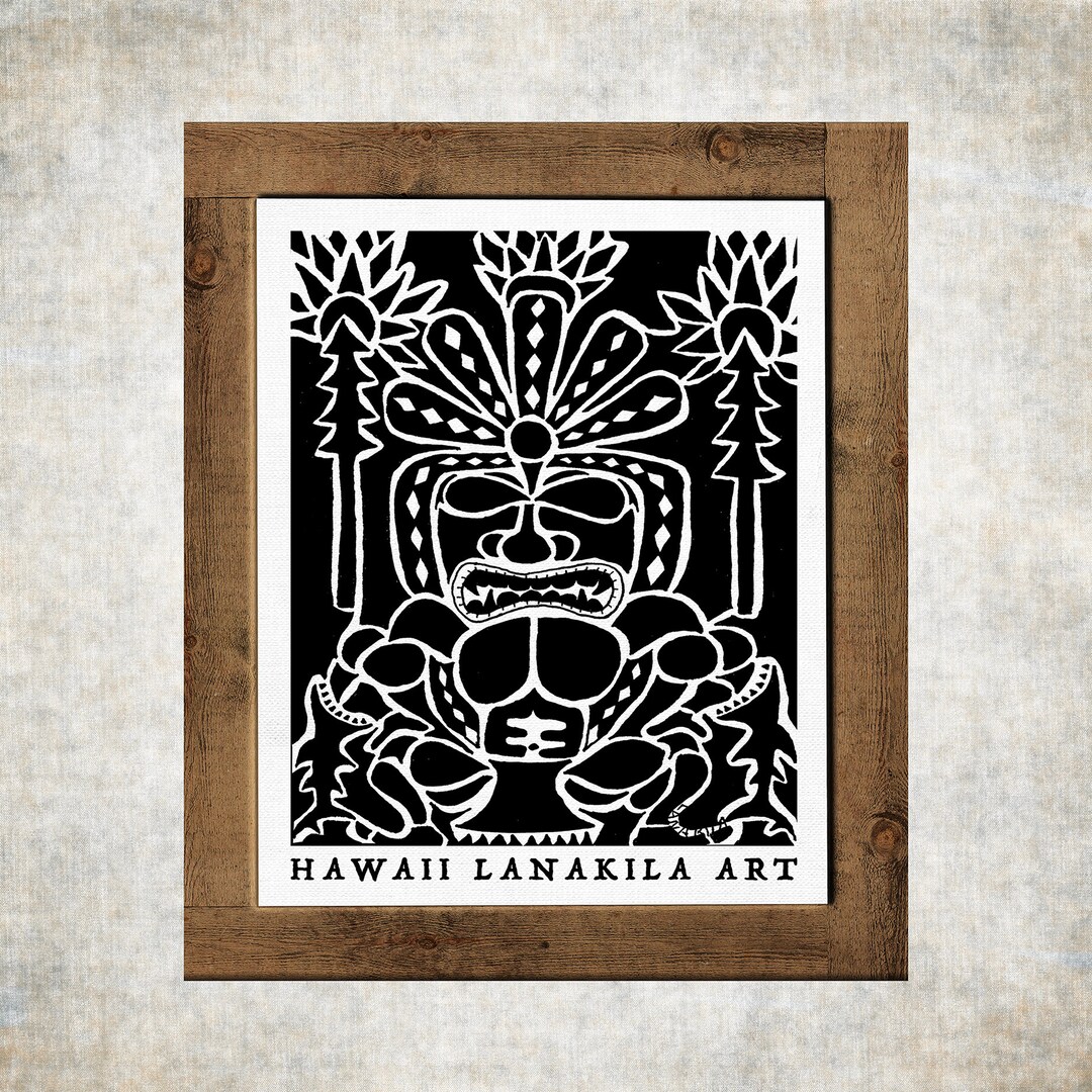 Long Life Tiki Poster by Artist Lanakila - Etsy