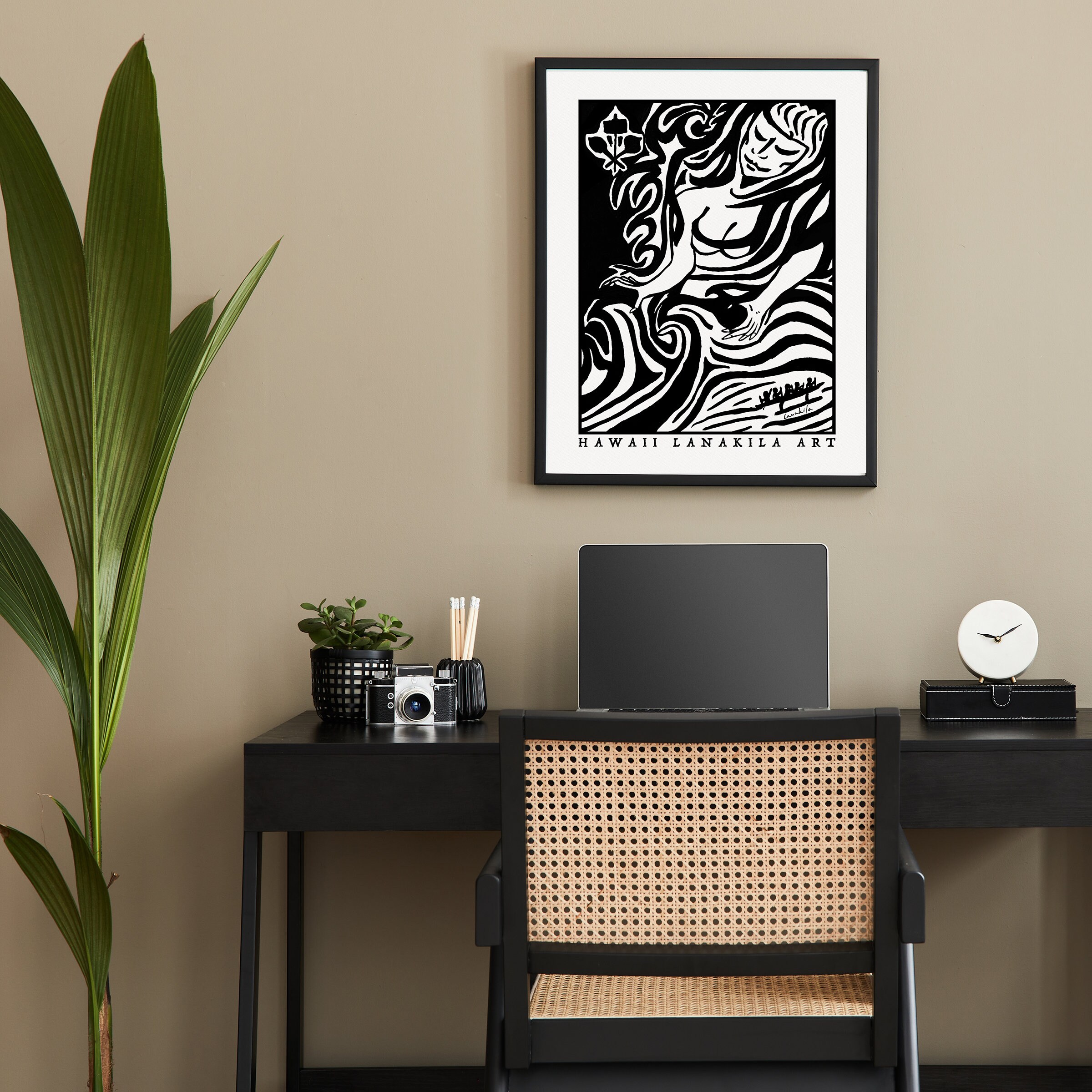 Godess Namaka Poster, Hand Drawn by Artist Lanakila 808 HLA LLC - Etsy