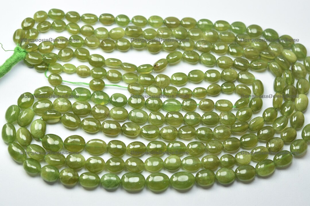 8.5 Inch Strand Gorgeous Quality Natural Vessonite Smooth Nuggets Shape ...