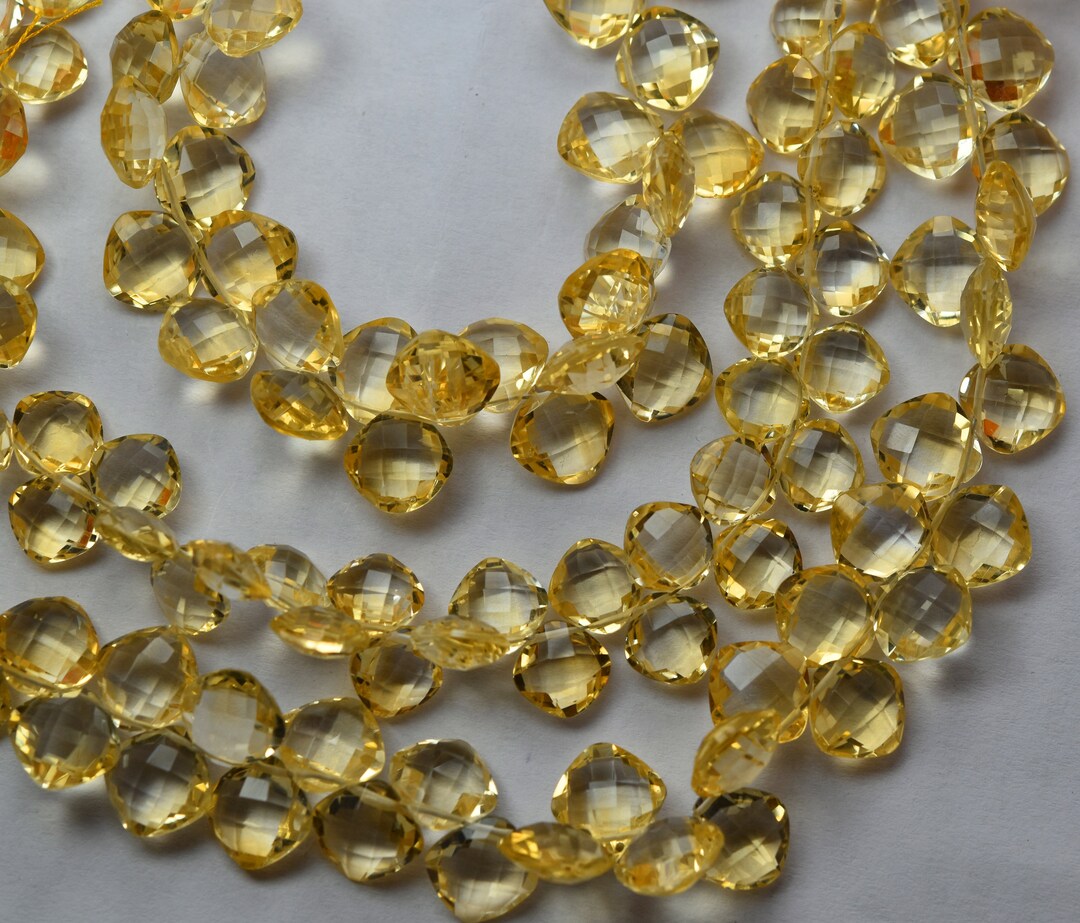8 Inches Strands, Gorgeous Quality, Natural Citrine, Gemstone, Side ...