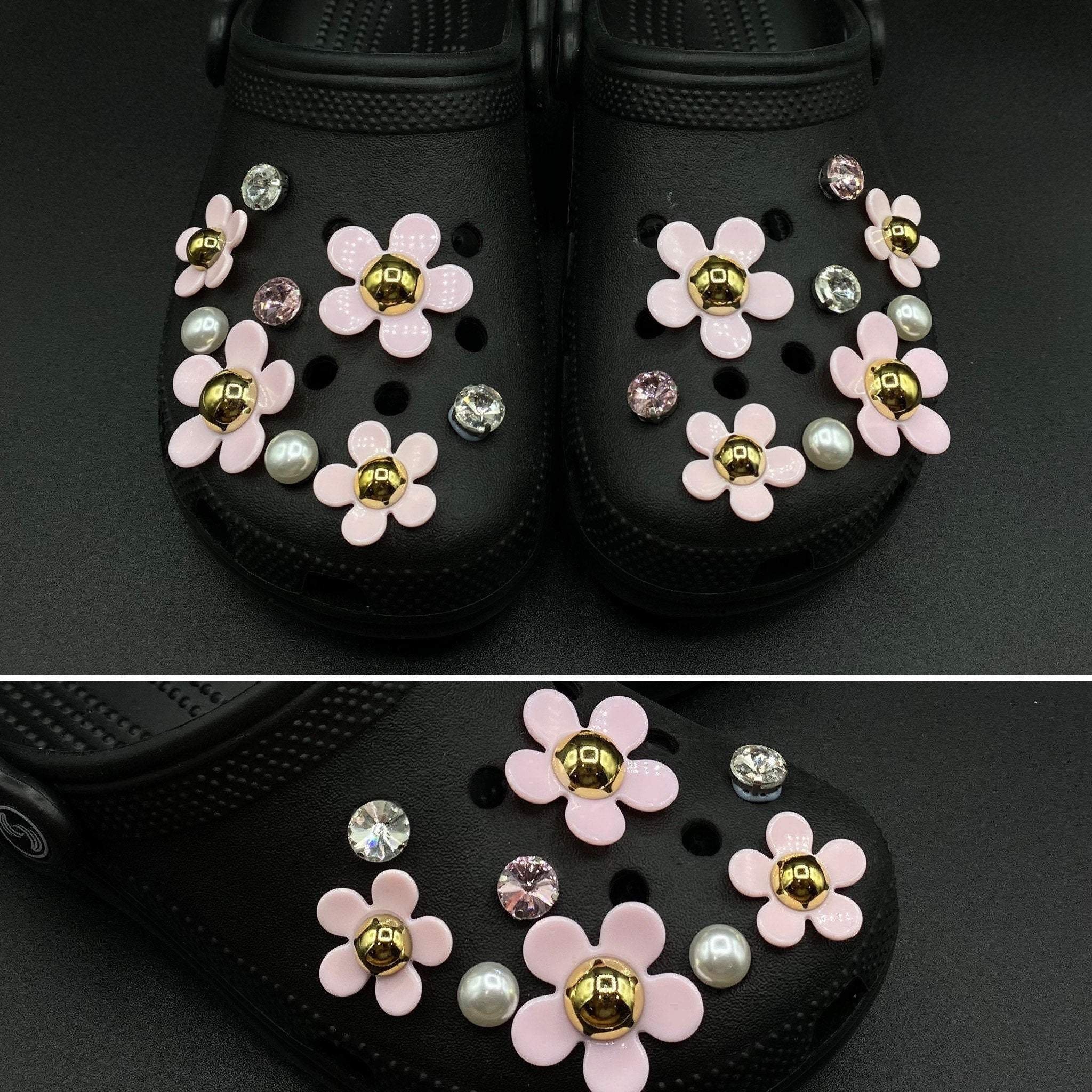 Crocs Charms Flower and Diamond and Pearl 18pcs Set. Charms - Etsy