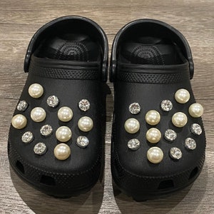 Crocs Charms Crystal Silver Diamonds and Pearls Set. Charms for Your ...