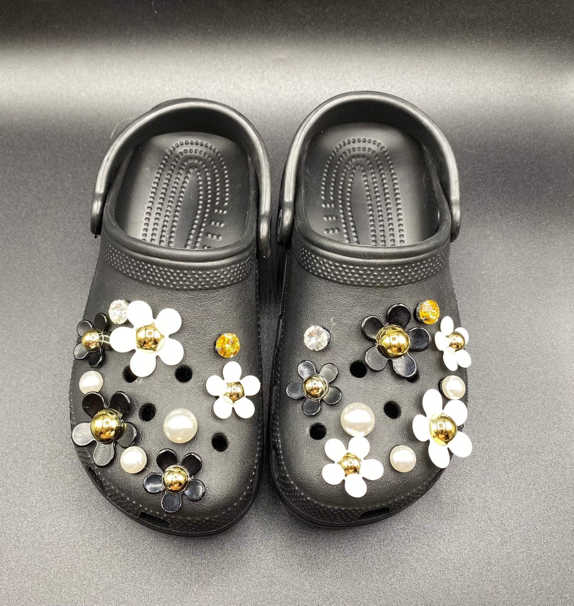 Crocs Charms Flower and Diamond and Pearl 20pcs Set. Charms | Etsy
