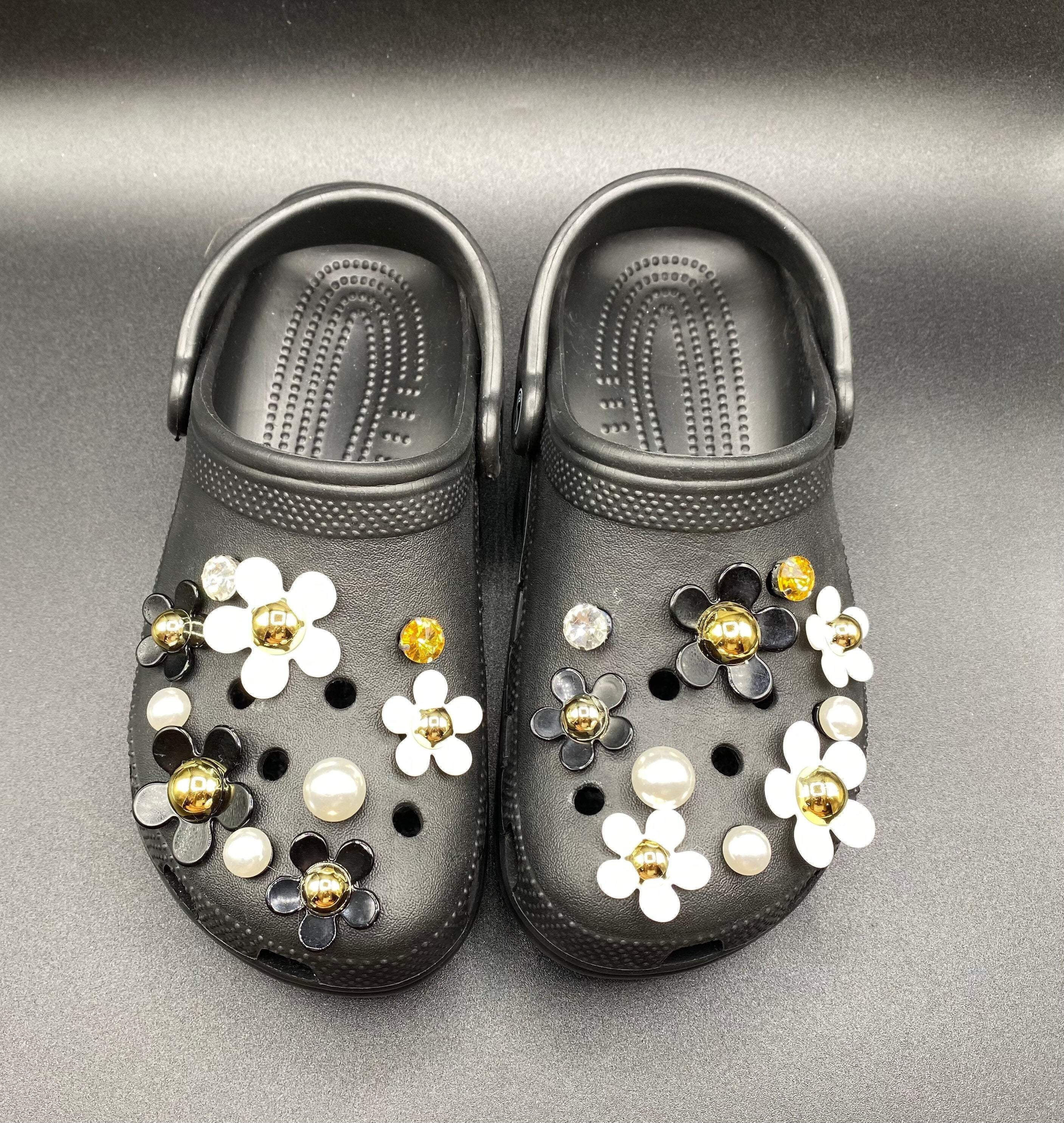 Crocs Charms Flower and Diamond and Pearl 20pcs Set. Charms | Etsy