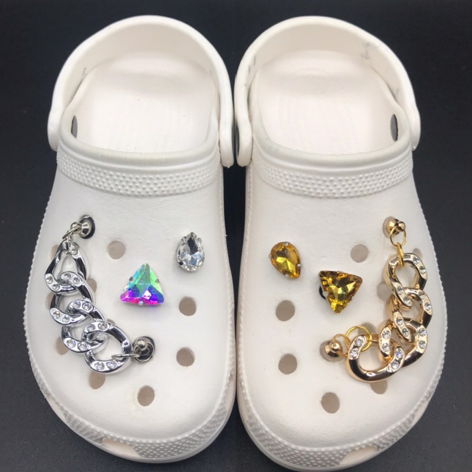 Crocs Rhinestone Chain With Crystal Charm Set for Holiday - Etsy