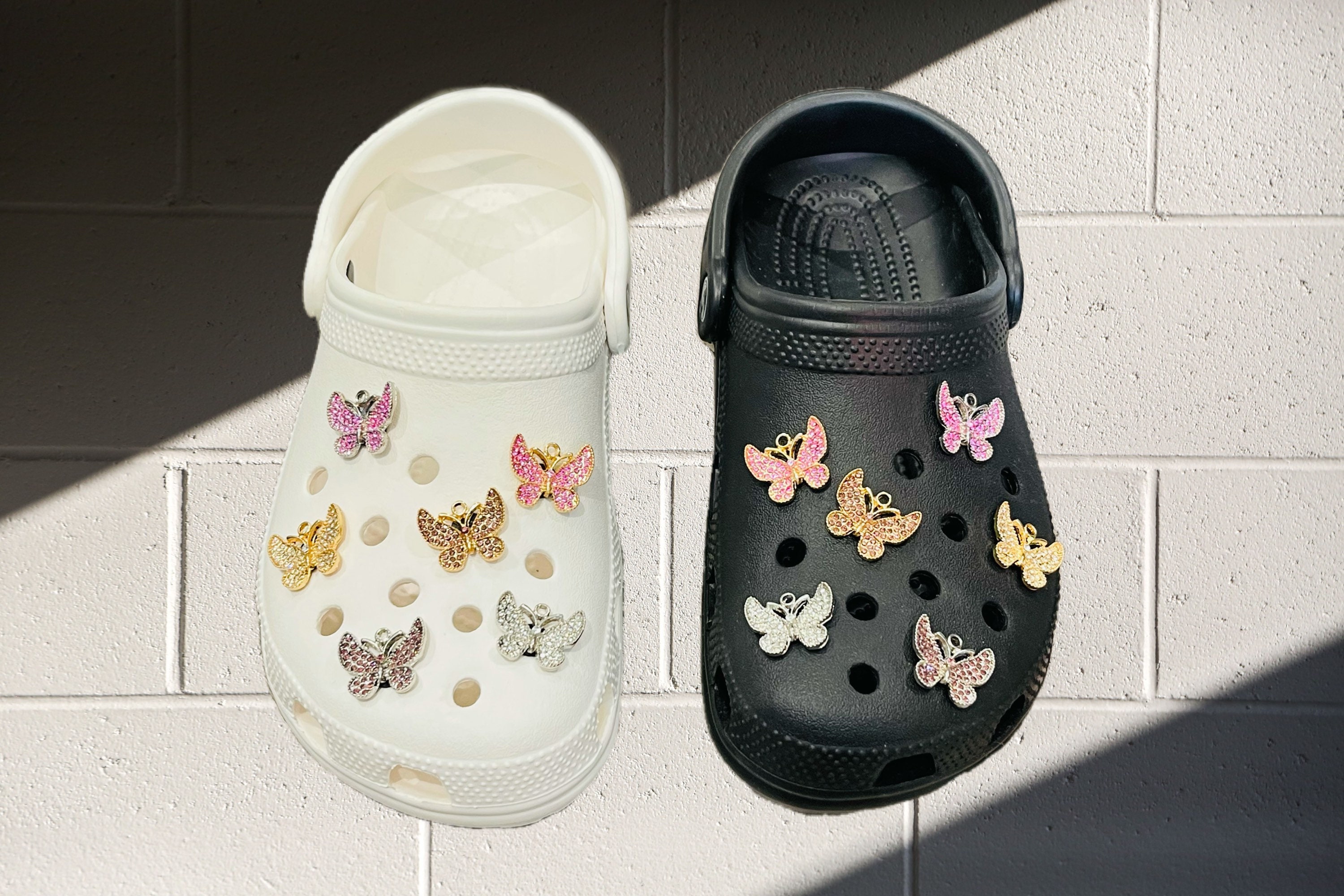 Crocs High Quality Multi Rhinestone Butterfly Charms for your | Etsy